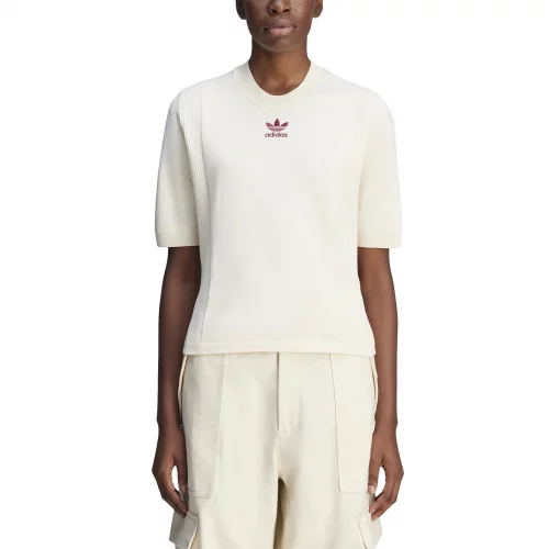 T-shirts adidas x Wales Bonner Knit SS T-Shirt 'Wonder White' (JL9587 ...
